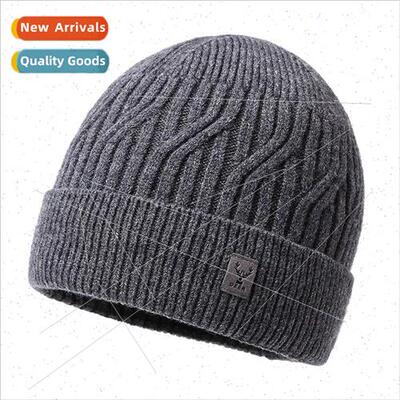 Middle-aged and elderly casual wool cap winter warm thickene