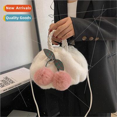 Winter Cute Cherry Small Bag 2022 New Donnier Female ngle Sh