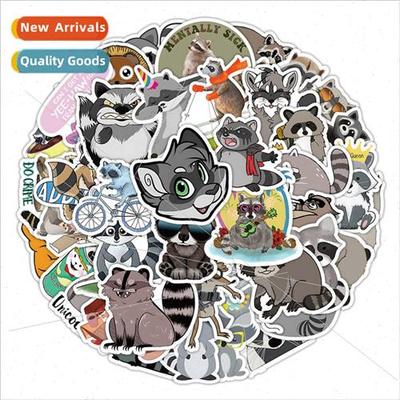 50 Cute Cartoon Critter Raccoon Doodle s ggage Mugs Kids Rew