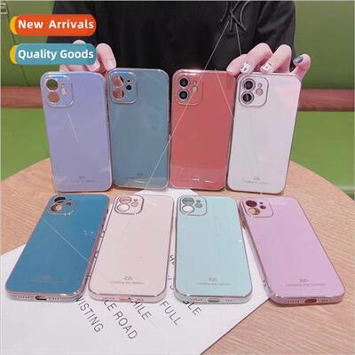 Electroplating solid color Apple 14/13Pro Max Apple XR case