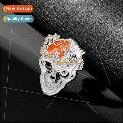 Swordwind Saga Brooch che Skull Metal Badge Costume Accessor