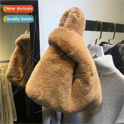 2022 Faux Otter Rabbit Fur Womens Bag Handbag Tote Bags Bags