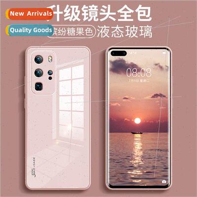 适用 huawei mate40pro phone case liquid tempered glass p40pr