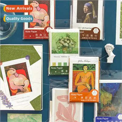 Oil painting confession material paper handbook collage bott
