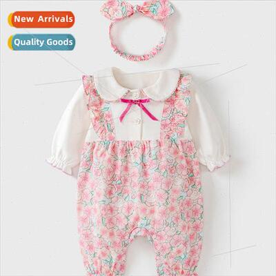 Female baby onesie 2023 fall new baby clothes outwear prince