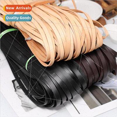 diy leather rope cowhide rope leather rope head layer flat l