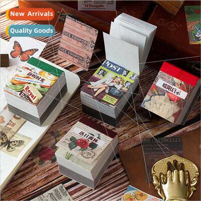 Flourishing Flossy Wrapped Head Material Book Retro Fresh te