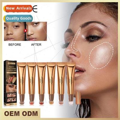 Multi-purpose Makeup Brush Highlighting and Contouring Blush