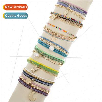 ins niche bohemian  pearl webbing millet bead weaving beaded