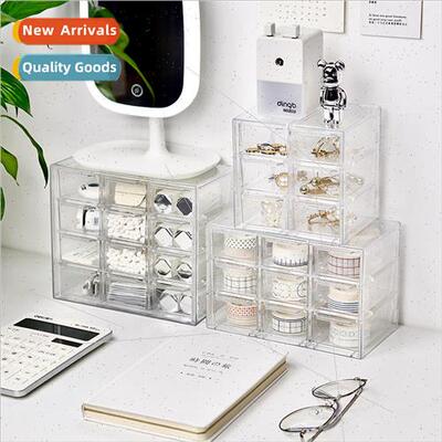 Transparent nine-pocket six-pocket dustproof drawer organize