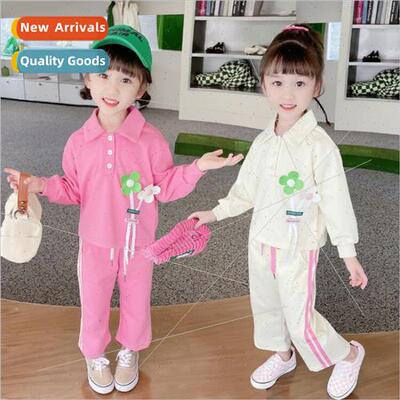 Girls suit spring and fall 2022 new childrens childrens dres