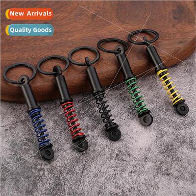 Creative metal keychain turbo shifter wheel brake disk shock