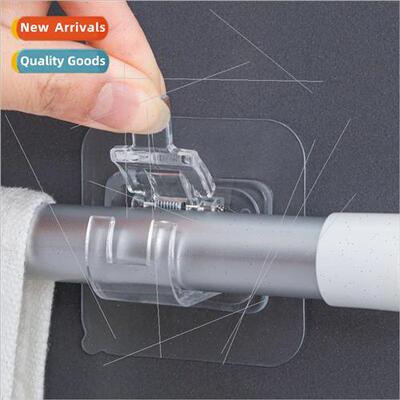 No-hole curtain rod hooks curtain hanging rod holder curtain