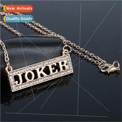 Fashion new womens blouse decorative letters necklace diamon