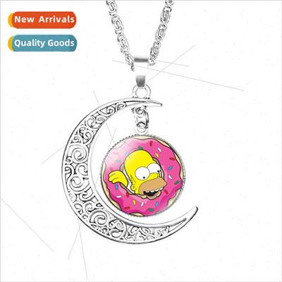 New Animation The mpsons The mpsons Necklace Crescent Moon P