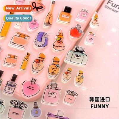 Korea Funny transparent perfume bottle stereoscopic 3D cryst