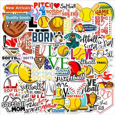 50 softball text stickers shein ball sports graffiti sticker