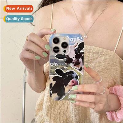 Korean  sunglasses cow Apple 13/14ProMax double-sided Apple