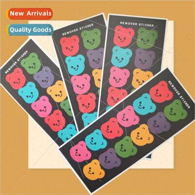 ngle 12 pieces of Korean ins multicolor bear handbook daily