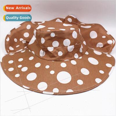 Summer large polka dots fluttering band sunscreen face mask