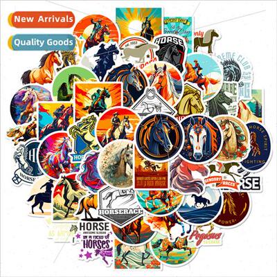 50 horseback riding equestrian new ins art decorative sticke