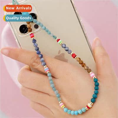 New personalized nd 4mm semi-precious stones 3mm iron gallst