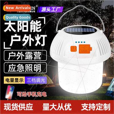 LED new outdoor camping light tent camping light solar recha