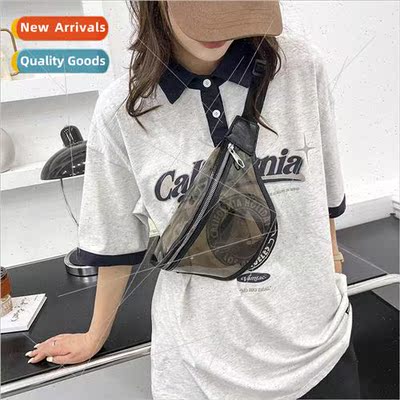 New casual fanny pack men and women cell phone pvc outdoor l
