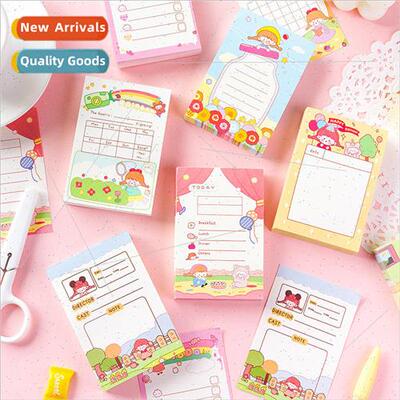 Human sweetie note book cartoon tearable portable small note