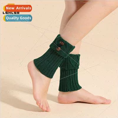 Fashion short knitted leggings autumn and winter new solid c