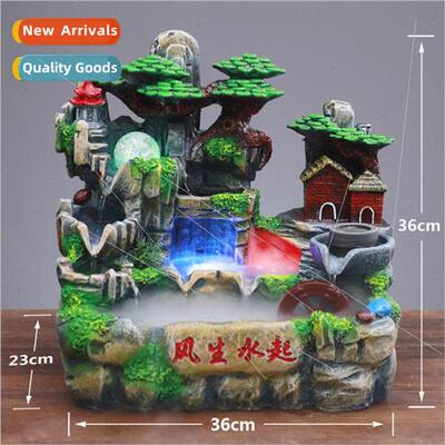 The new wind sound and water rockery fountain ornaments can