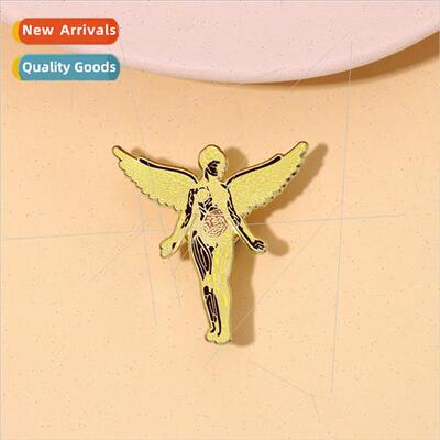 Creative Liberty Brooch Angel Wings创意自由女神胸针天使翅膀