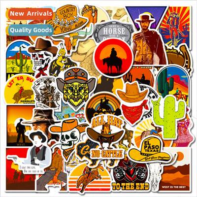 50 pcs Western Elements Series Dusk Dart Stickers Personaliz