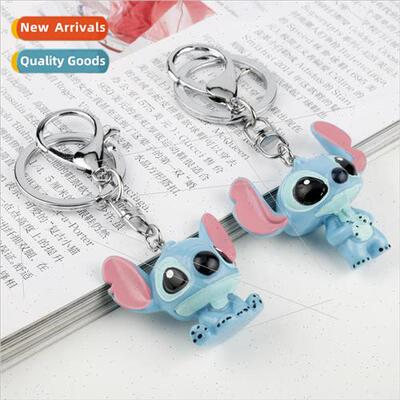 Star baby Stitch keychain cute cartoon doll car key ring bag