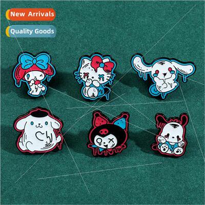 Cartoon spoof Sanrio brooch horror diablo  Kulome jade cinna