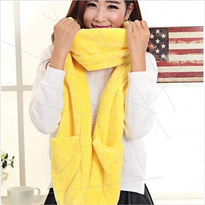 2023  Koreas fall and winter womens one-piece scarf cute thi