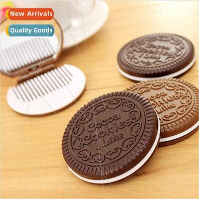 Portable foldable carry-on small mirror makeup mirror Korean