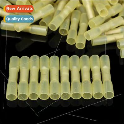 Pack of 100 Yellow Heat Shrinkable Tubing Insulated Terminal