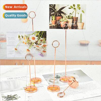 Stainless Steel Hotel Banquet Wedding Table Card Holder Tabl