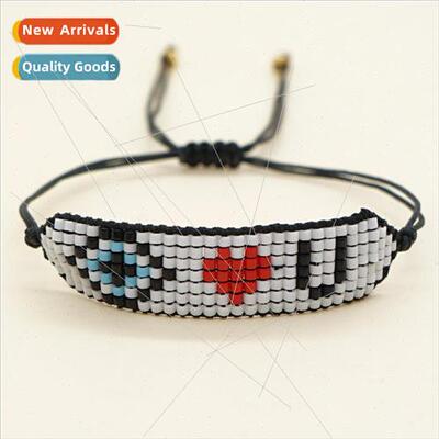 Simple Turkish Blue Eyes Handmade Beaded Rice Beads Love Bra