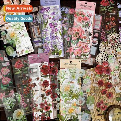 PET sectional tape Flower letter series ins minimalist flora