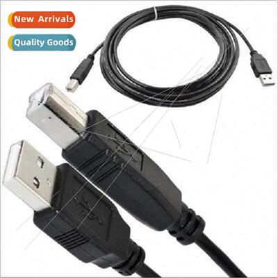 1.5 meters black USB  2 square port print cable connection c