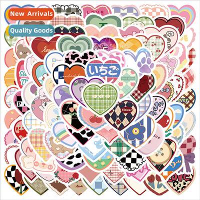 100 cartoon girl heart love series doodle stickers luggage b