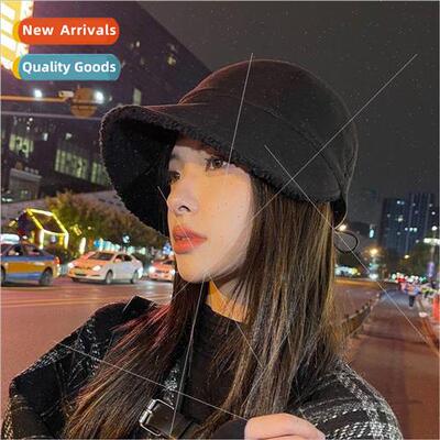 Ruth winter plush fisherman hat hat lambs wool double-sided