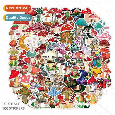 100 Plant Mushroom Doodle s Waterproof ggage Laptop Skateboa