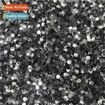 Nail flat bottom drill super flash glass rhinestones round g