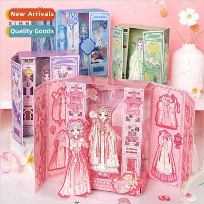 Three-dimensional closet quiet book girls old-fashioned cute