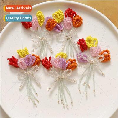 Joyful color blocking bow crystal bouquet balloon flowers di