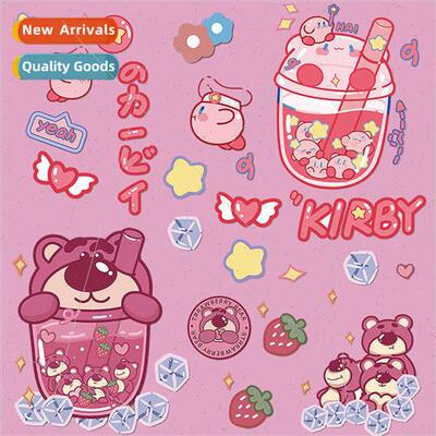 Cartoon cute strawberry bear electric car stickers motorcycl