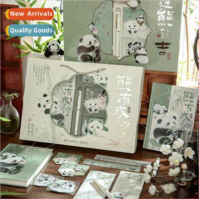 Hardcover book gift box Panda is coming series Cute panda th